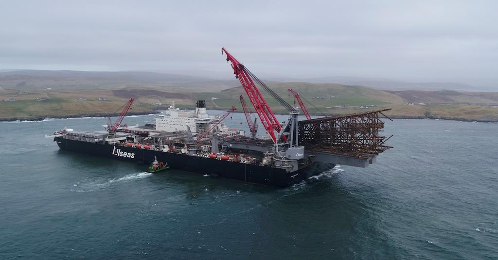Ninian jacket arrives in Lerwick | News | Heavy Lift & Project ...