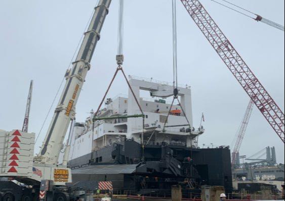 LGH provides rigging equipment for ramp repair | News | Heavy Lift ...