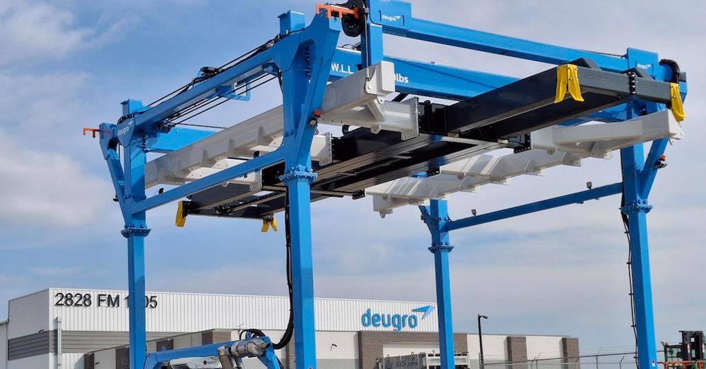 deugro deploys customised straddle carrier at Texas terminal | Heavy ...