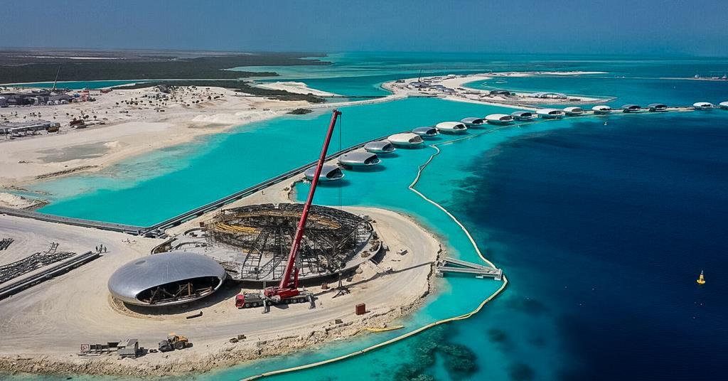 Mammoet installs final pod at RSG’s Sheybarah Island resort | Heavy ...