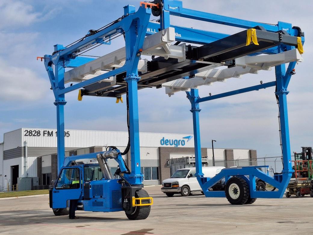 deugro deploys customised straddle carrier at Texas terminal | Heavy ...