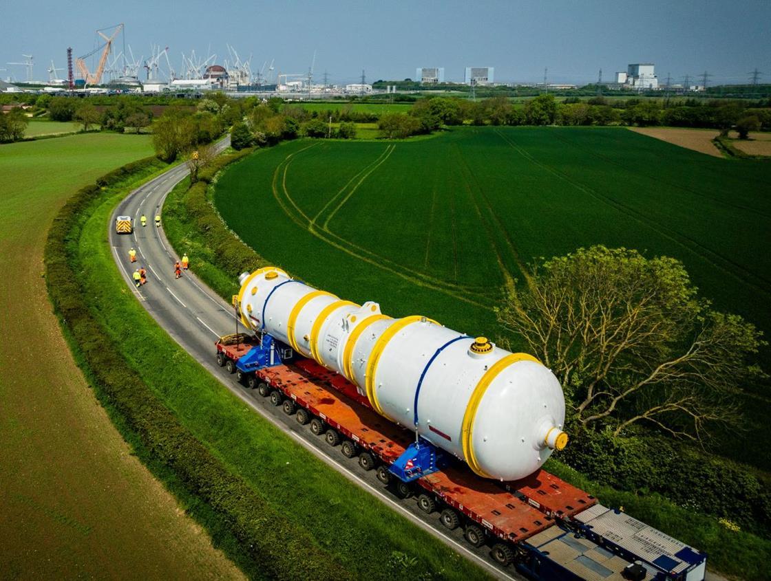 First steam generator arrives at Hinkley Point C | Heavy Lift & Project ...