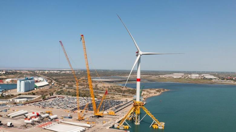 First Provence Grand Large turbine erected | News | Heavy Lift ...