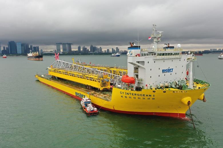 CY Interocean loads in Batam | News | Heavy Lift & Project Forwarding International