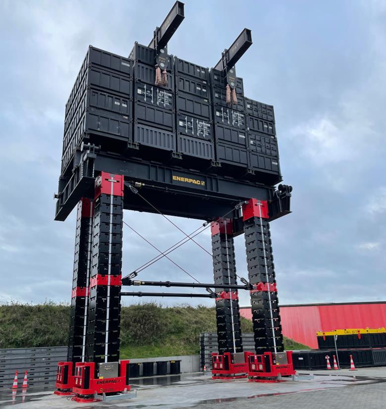 Enerpac tests jack-up system for LASTRO Heavylift | Heavy Lift ...